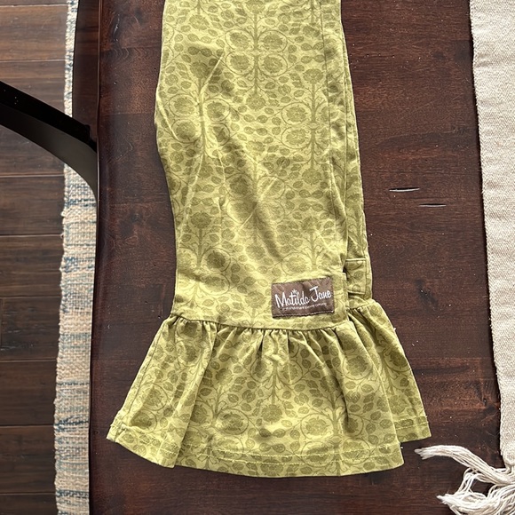 Matilda Jane | Bottoms | Matilda Jane Big Ruffle Pants Green Floral ...